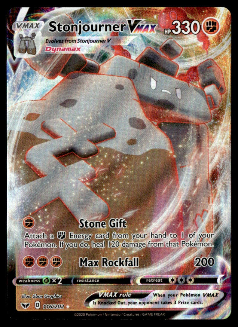 Stonjourner VMAX 116/202 - Sword & Shield Base Set - Sword & Shield – Poke MZT