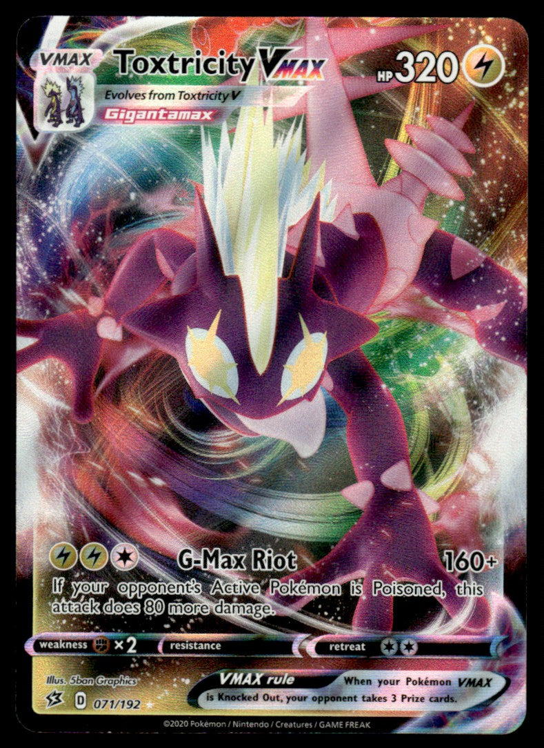 Toxtricity VMAX 071/192 - Rebel Clash - Sword & Shield – Poke MZT